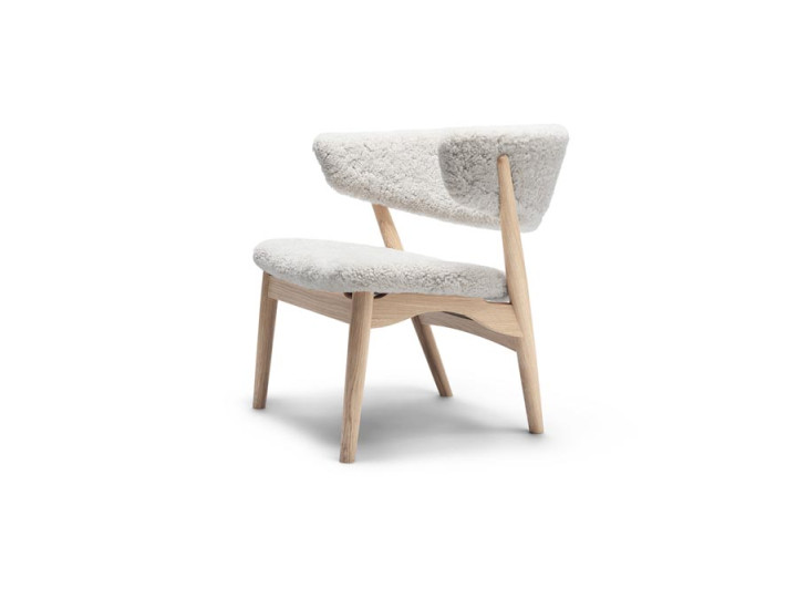 Mid-century modern scandinavian lounge chair (sheepskin) No 7 | Galerie ...