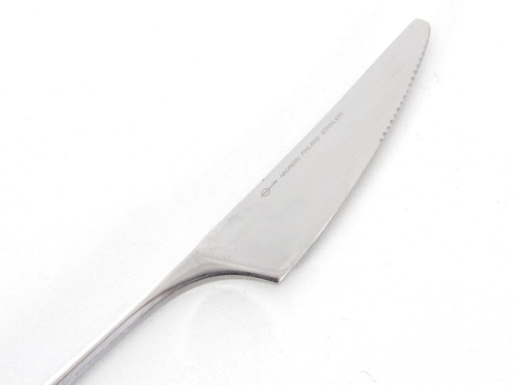 Scandinavian mat steel cutlery set. Model Mango by Nanny Still. 70 pcs ...