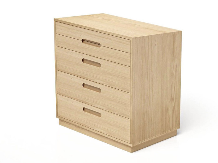 Commode sur mesure. Modèle Cosmopol, 5 tiroirs sur socle | Galerie Møbler