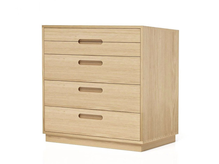 Commode sur mesure. Modèle Cosmopol, 5 tiroirs sur socle | Galerie Møbler