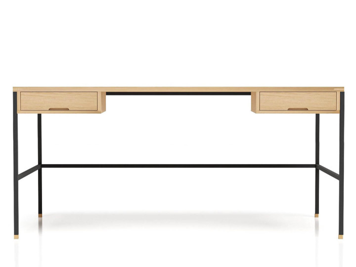 Made-to-measure desk model Cosmopol Large, 2 drawers | Galerie Møbler