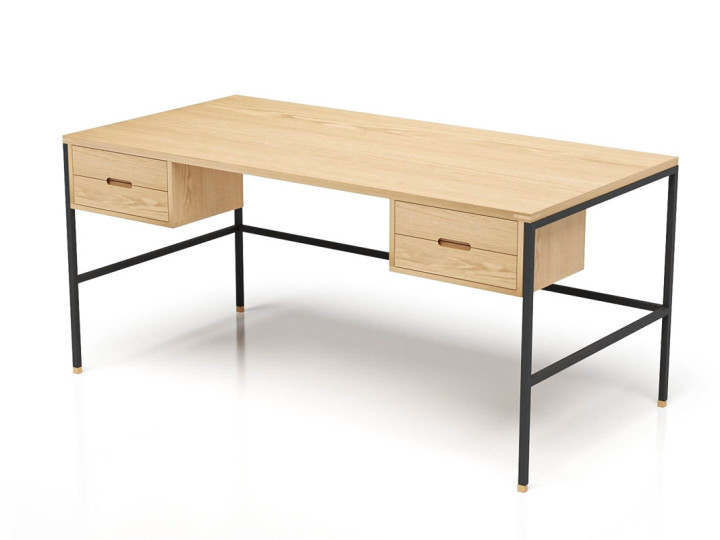 Made-to-measure desk model Cosmopol Large, 4 drawers | Galerie Møbler