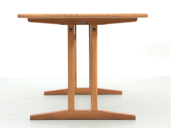 Mid modern Scandinavian oak dining table model Shaker C18 by Borge ...