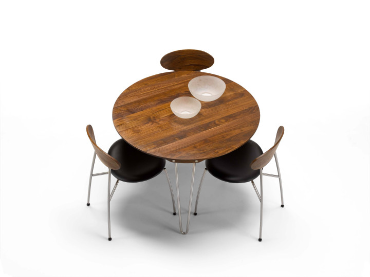 Table à manger scandinave ronde à rallonges GM 6672 Ø 120cm| Galerie Møbler