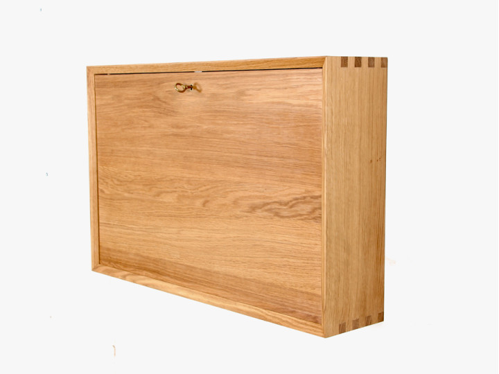Mid century modern wall secretary desk in oak | Galerie Møbler