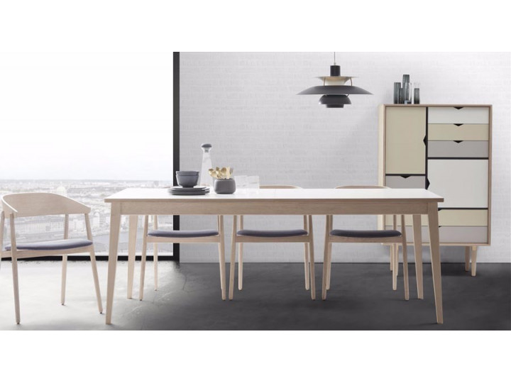 Scandinavian Extendable Dining Table model T3 laminate. 6/12 seats ...
