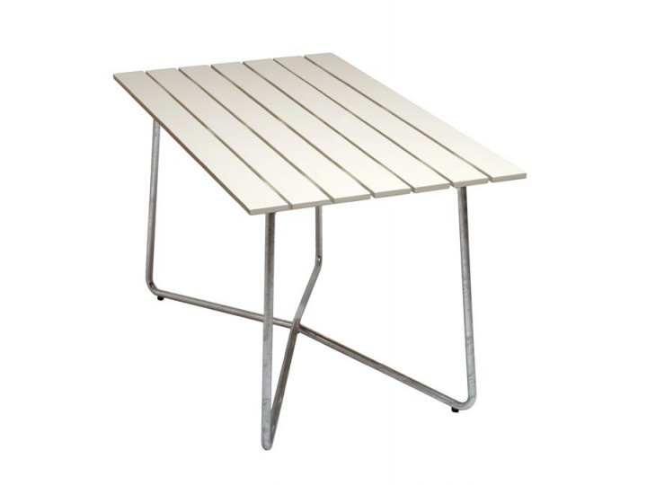 Outdoor table B25A 120 cm. Galvanized steel base. | Galerie Møbler