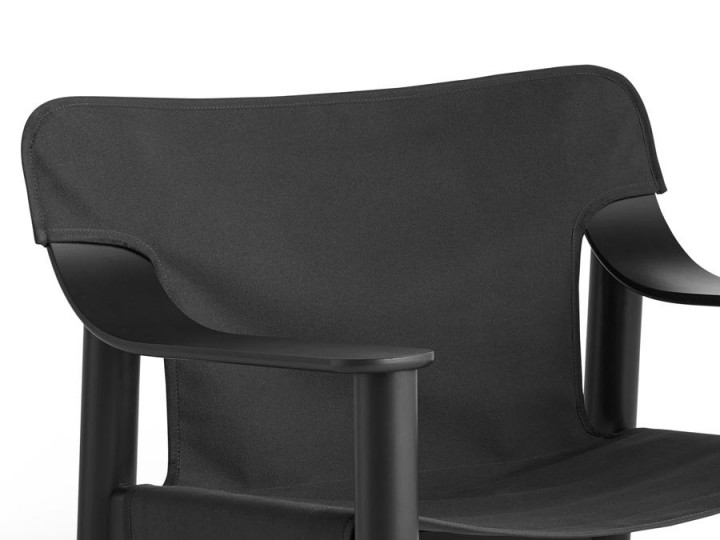 Bernard Lounge chair Canvas black | Galerie Møbler