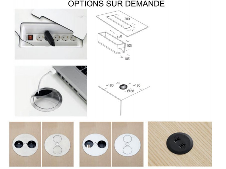 Bouquet round dining table. 3 dimensions | Galerie Møbler