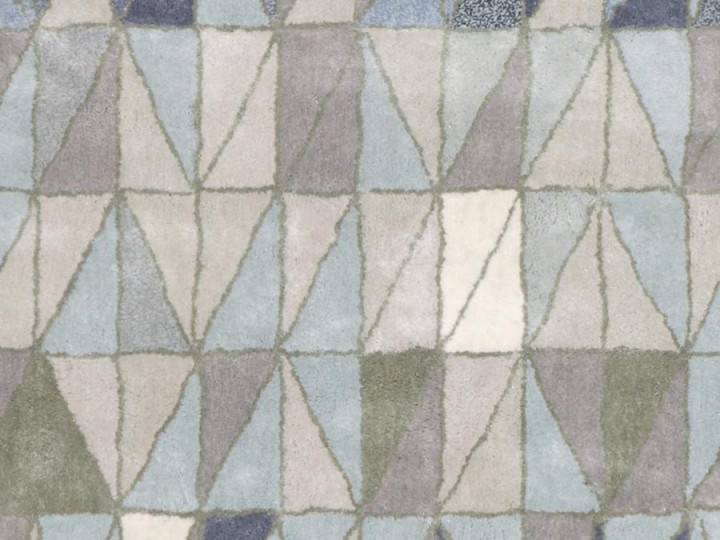 Custom hand tufted Wedge Blue rug. | Galerie Møbler