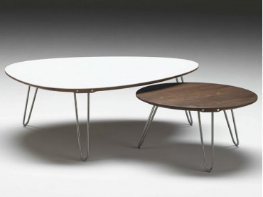 Shark triangular coffee table AK 1860, solid wood or Coribn | Galerie ...