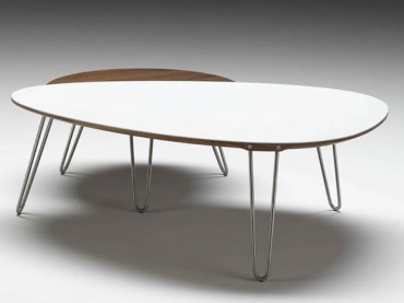 Shark triangular coffee table AK 1860, solid wood or Coribn | Galerie ...