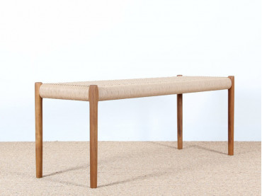 Mid-century modern bench n°63, 150 cm, by Niels Moller. New edition ...