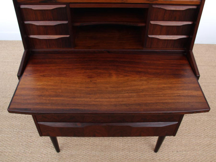 Danish mid-century modern secretary in Rio rosewood. | Galerie Møbler