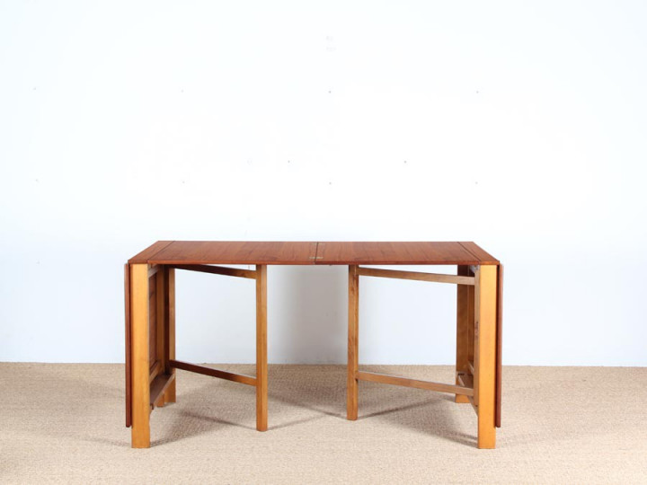 Mid-Century Modern scandinavian Gateleg Table in style of Bruno ...