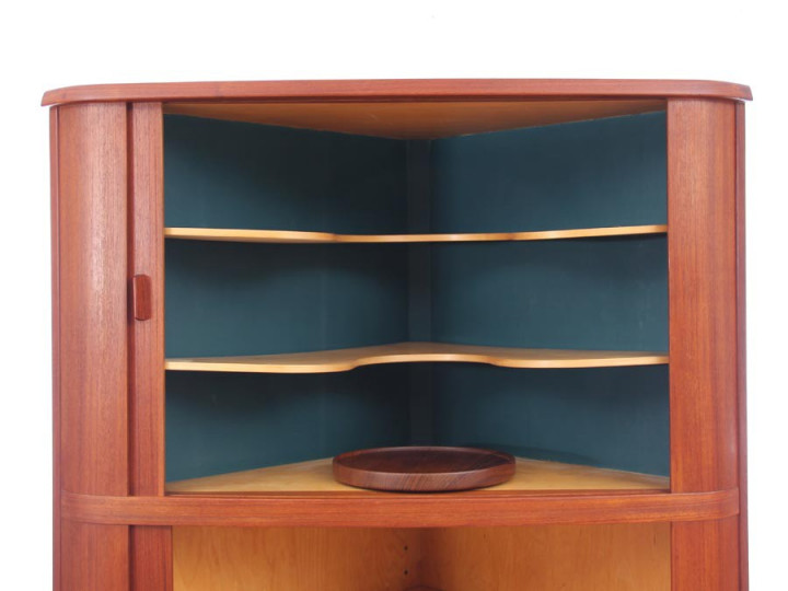Angle bar cabinet with tambour doors | Galerie Møbler