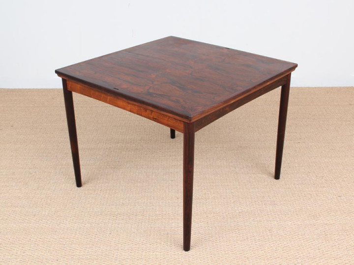 Mid-Century modern dining table in rosewood 4/6 seats by Poul Hundevad ...
