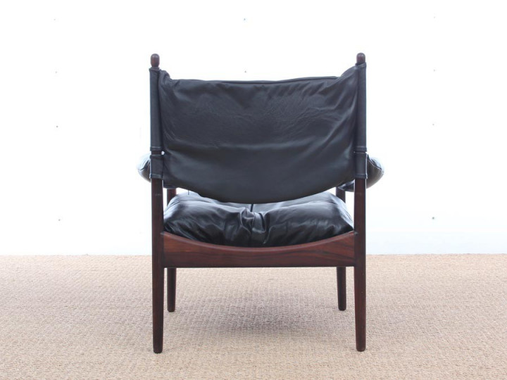Mid-Century Modern Danish pair lounge chairs in Rio rosewood model ...