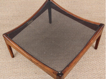 Mid-Century Modern Danish lounge chair and ottoman in Rio rosewood ...