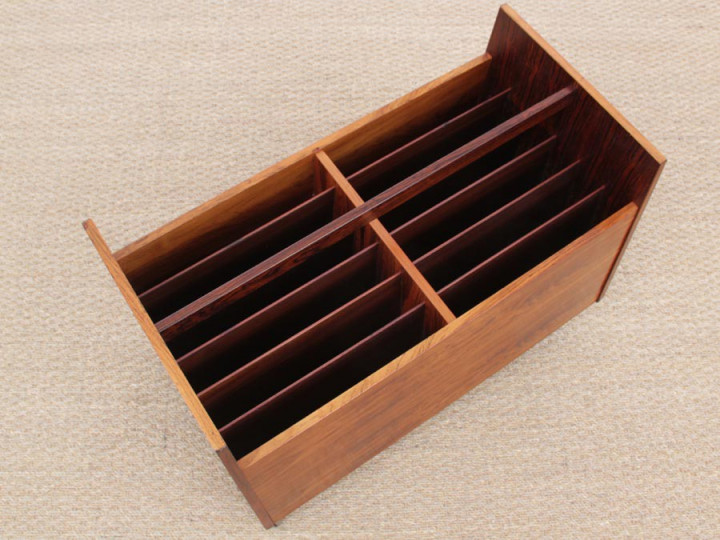 Mid-Century modern scandinavian vinyl record rack on wheels in Rio ...