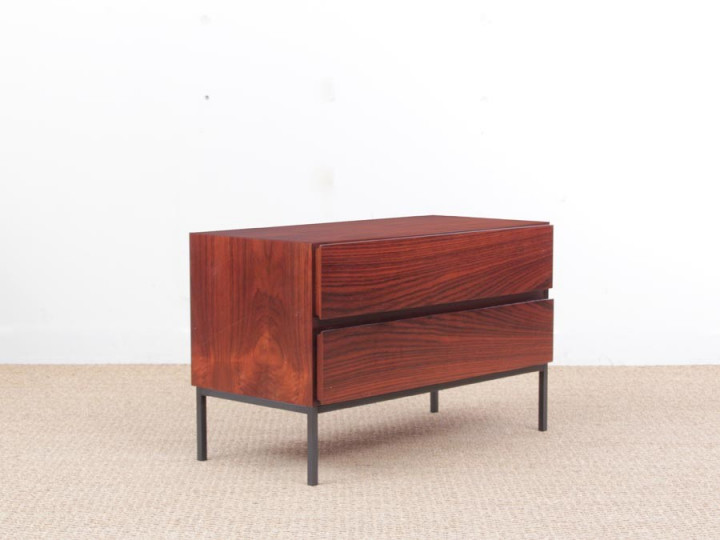 Mid-Century modern small chest of drawers in Rio rosewood by Arne Wahl ...