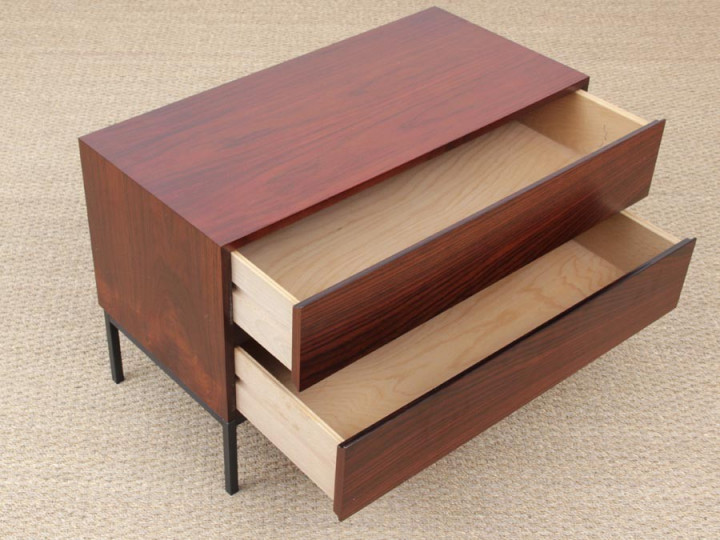 Mid-Century modern small chest of drawers in Rio rosewood by Arne Wahl ...