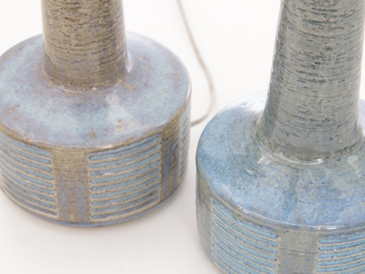 Mid-Century modern scandinavian ceramic Palhus pair of lamps. Model ...