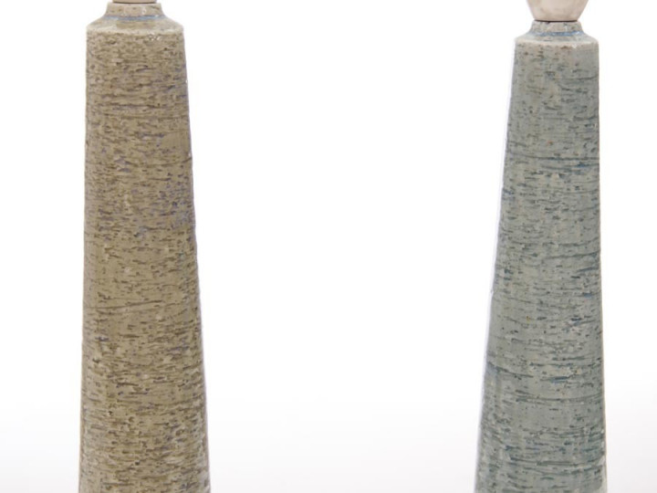 Mid-Century modern scandinavian ceramic Palhus pair of lamps. Model ...