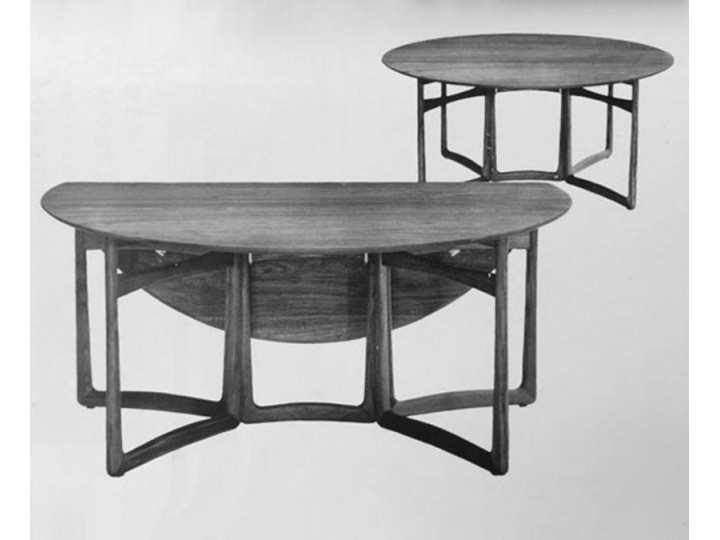Table de repas scandinave pliante modèle Drop Leaf HM6 6 pers. Edition ...