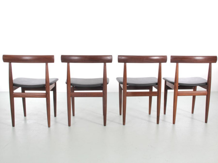 Table de repas scandinave à rallonges Dining set en teck model 630 ...