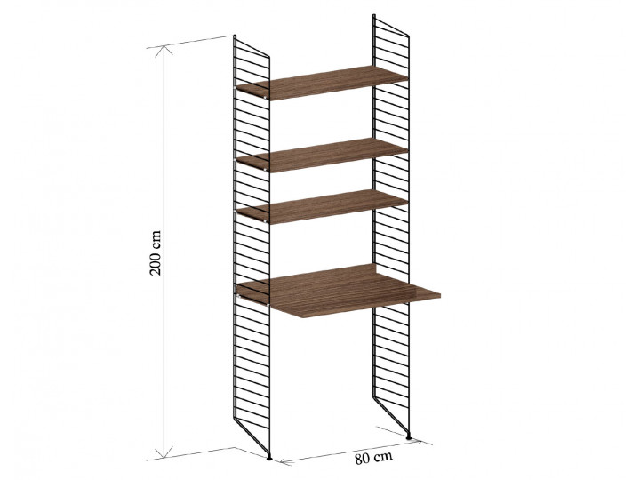 String Système Pack shelves and desk. New édition. | Galerie Møbler