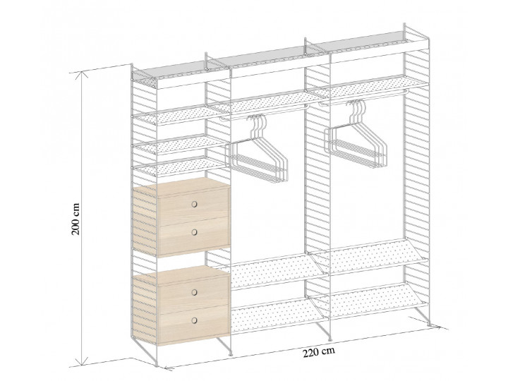 String Système composition dressing. Nouvelle édition. | Galerie Møbler