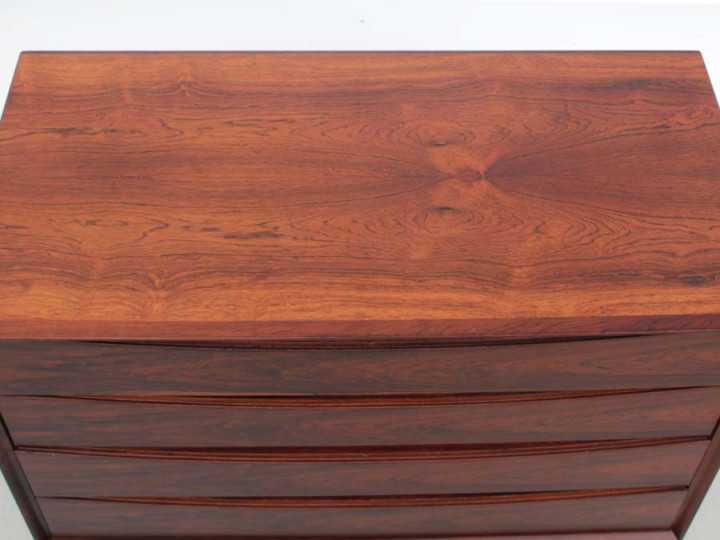Mid century modern scandinavian chest of drawers in rosewood by Arne ...